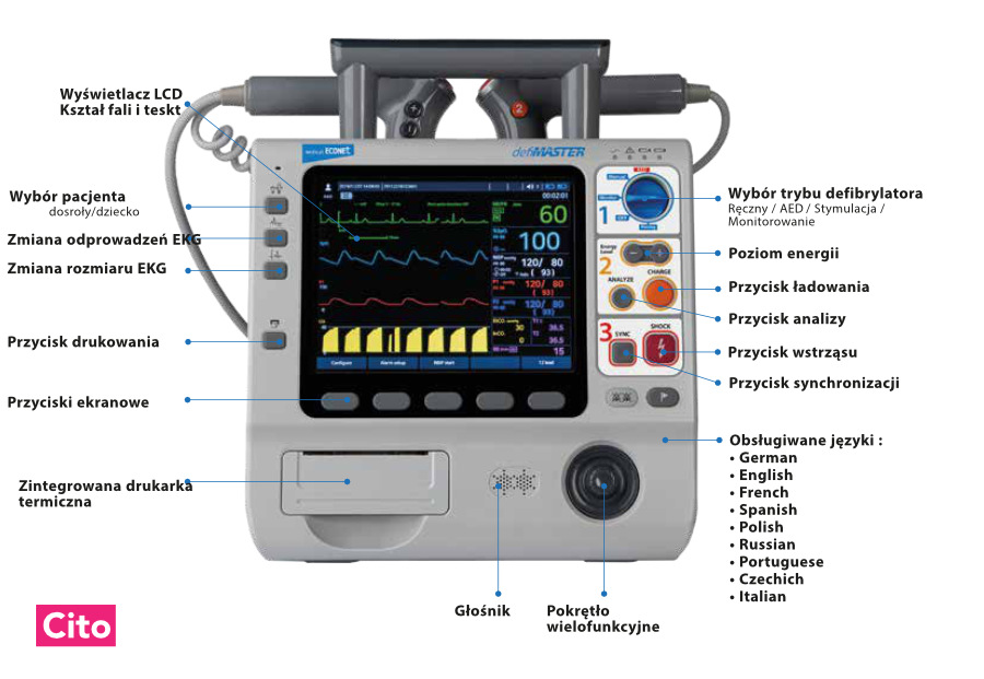 Defibrylator defiMaster ręczny i AED • Defibrylatory dla ratowników